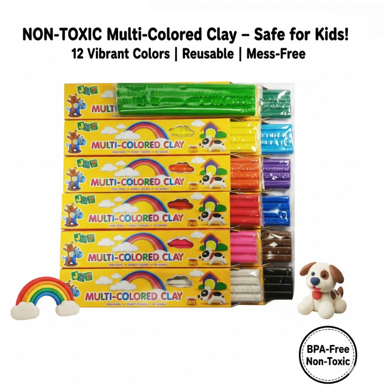 DARI JOY MULTI-COLORED SINGLE COLOR CLAY BAR 12-PCS IN 1-PACK | Shopee ...