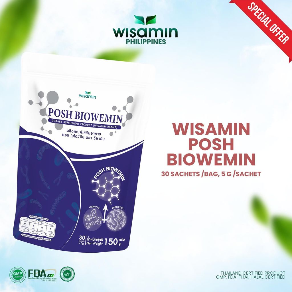 WISAMIN POSH BIOWEMIN Dietary Supplement, Prebiotics + Probiotics ...