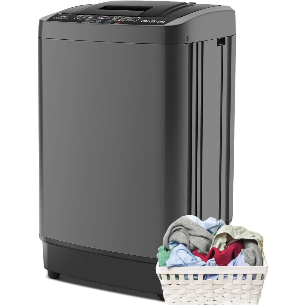 17.8 Lbs Washing Machine, 2.4 Cu.ft Full Automatic Washer With 10 Wash ...