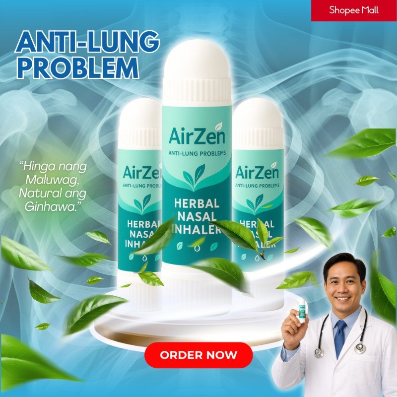 3PCS AirZen Herbal Nasal Inhaler – Portable Menthol Nasal Inhaler ...