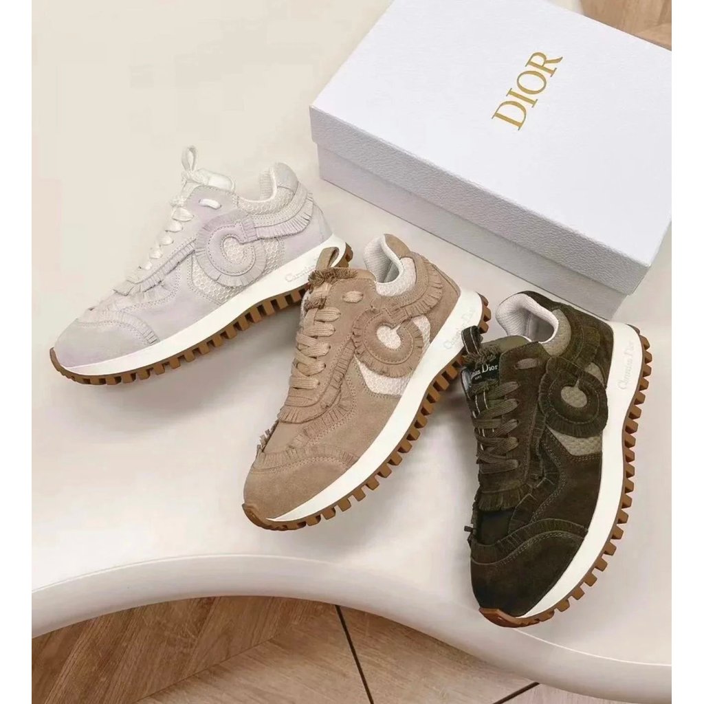 Tassel women's embroidered thick-soled sneakers diod Tassel cd Shoes ...