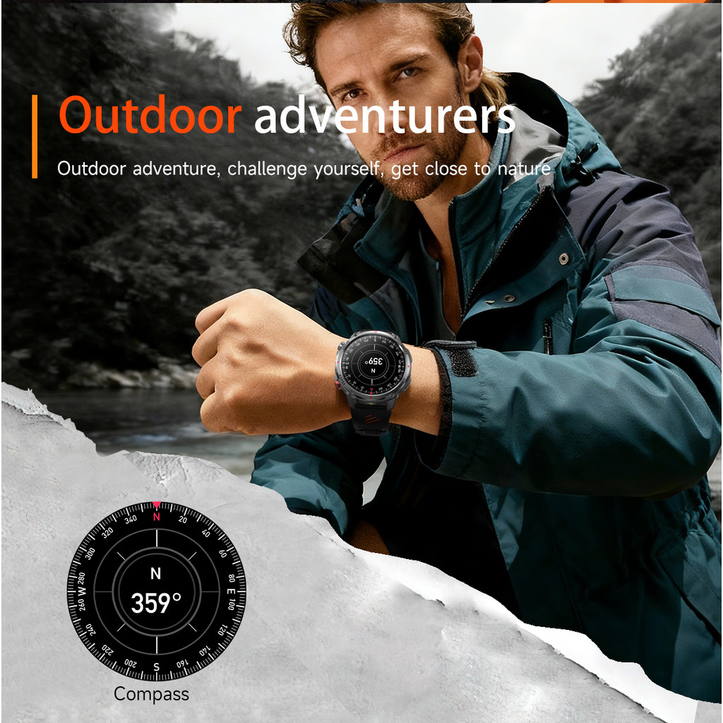 2026NEW Military Smartwatch Men 1100mAh Ultra Durable Battery 1.7-inch ...