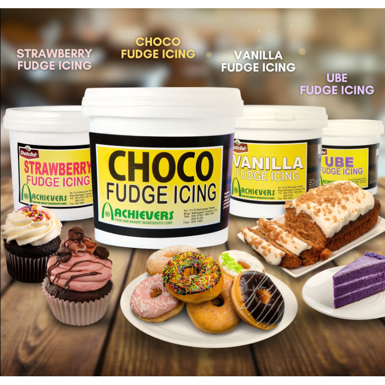 Dutche Fudge Icing Achievers- Chocolate, Strawberry , Ube & Vanilla ...