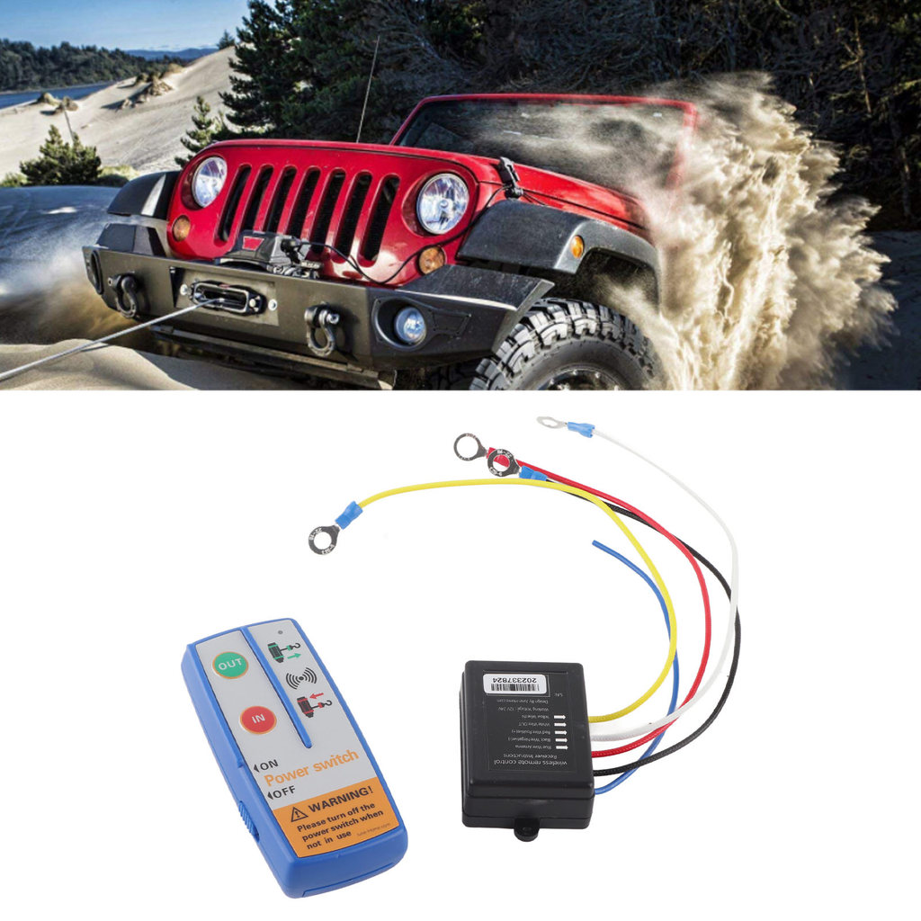 [LMC] 12V Electric Winch Wireless Remote Control System Transmitter ...