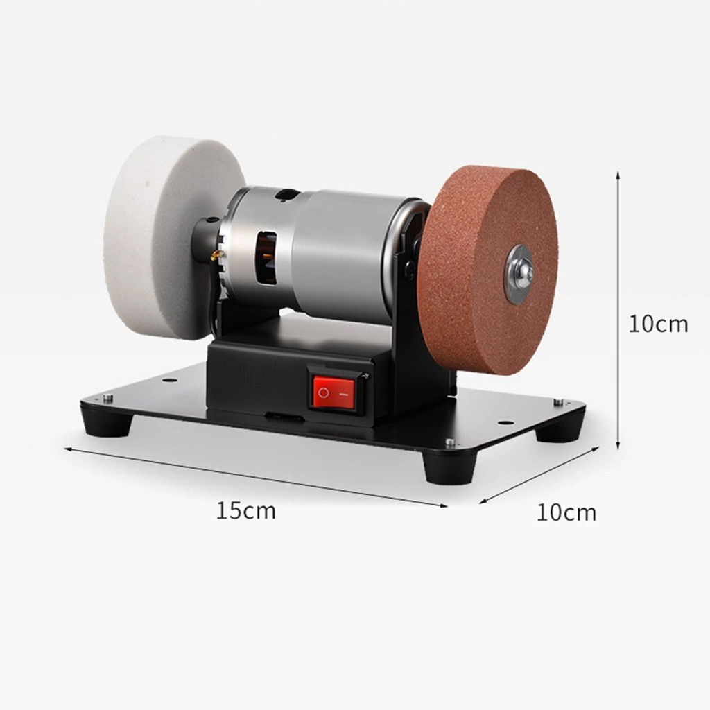 Mini Bench Grinder with 2 Wheels Electric Bench Grinder Sanding Machine ...