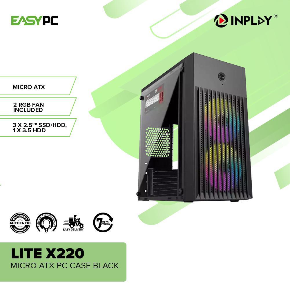 EasyPC | Inplay Lite X220 Micro ATX PC Case Black For Desktop PC CPU ...