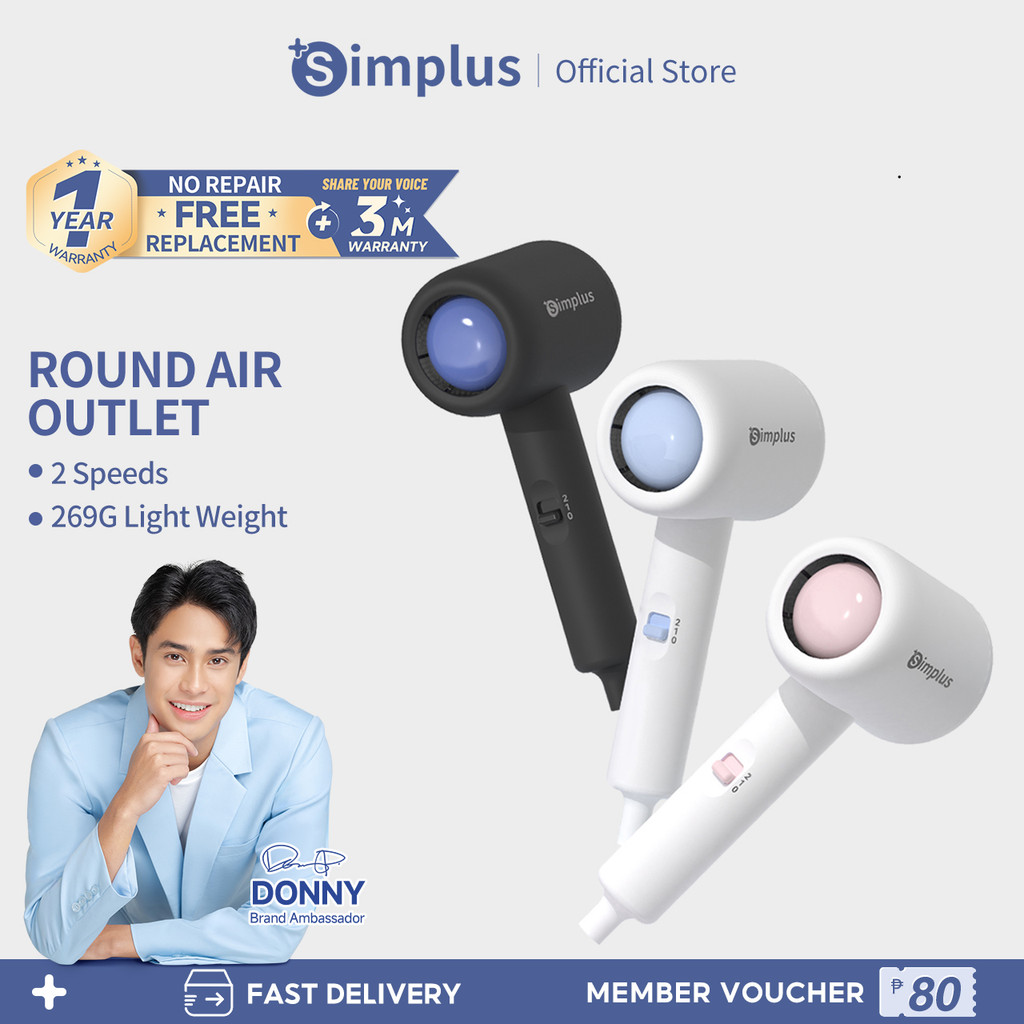 Simplus Hair Dryer Quick Dry Strong Power Ultra Quiet | Shopee Philippines