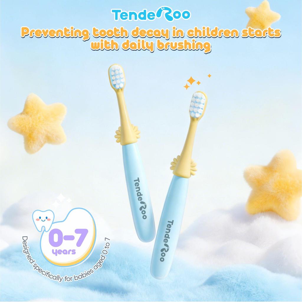 Tenderoo Age 0-7 Toothbrush Soft Bristles Teeth Cleaning | Shopee ...