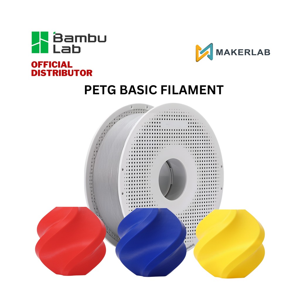 Bambu Lab PETG Basic Filament 1.75mm 1kg for 3D Printer | Shopee ...