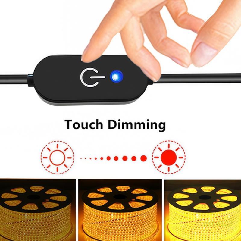 good123 Bedroom Touch Dimmer Switches USB C Power Supply LED Light ...