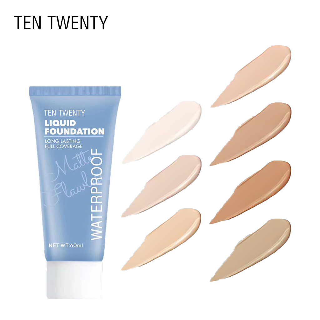 TEN TWENTY Matte Liquid Foundation Full Coverage Concealer Oil Control ...