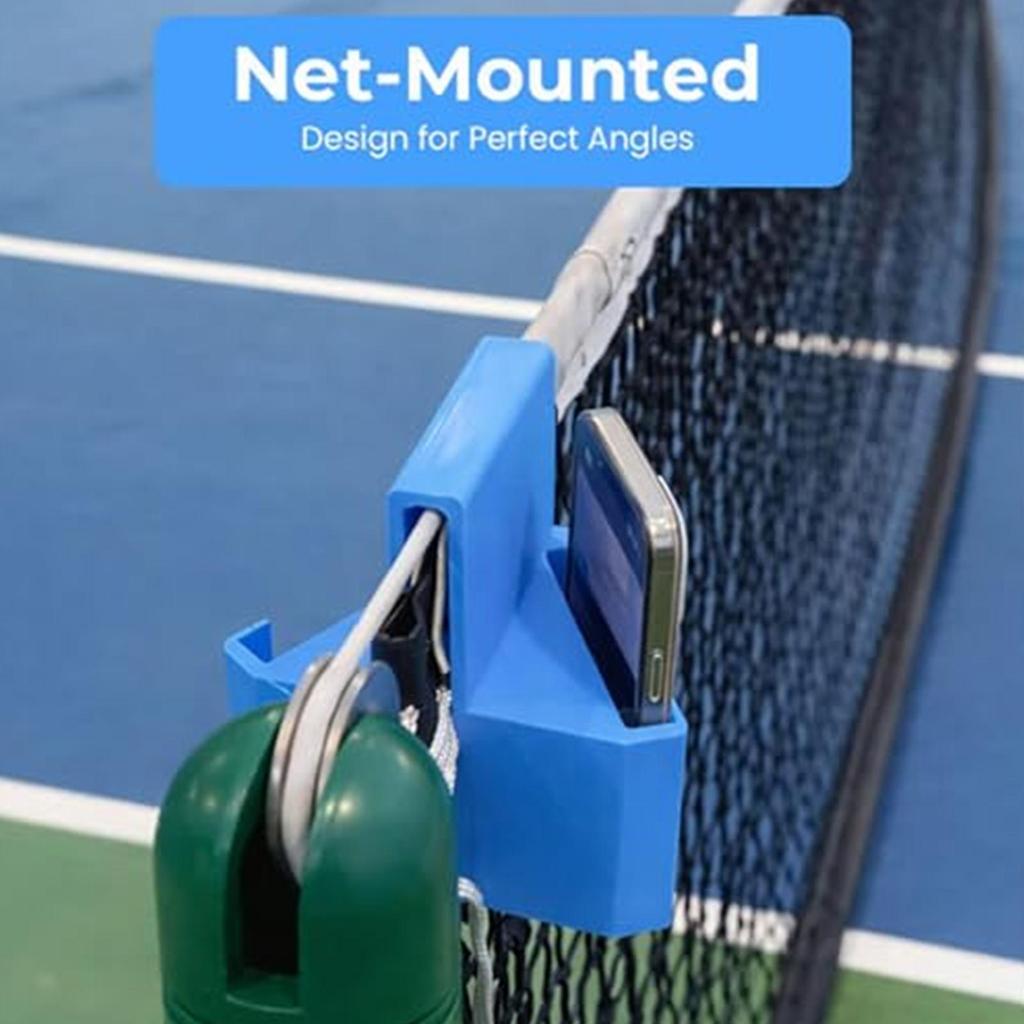 Tennis Net Phone Camera Mount Dual-Sided Fence Phone Holder for ...