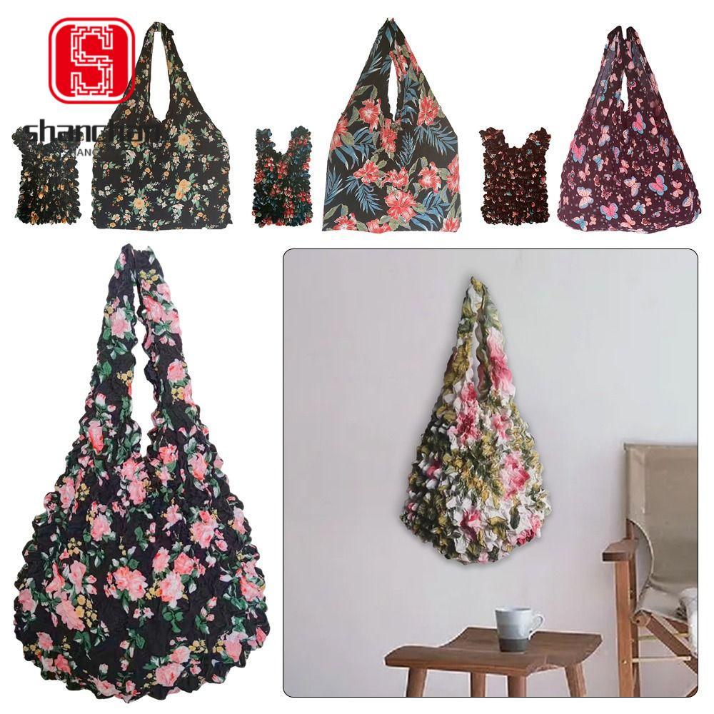 SHANCHAN Magic Stretch Bag, Handheld Bubble Pleated Bag, Large Capacity ...