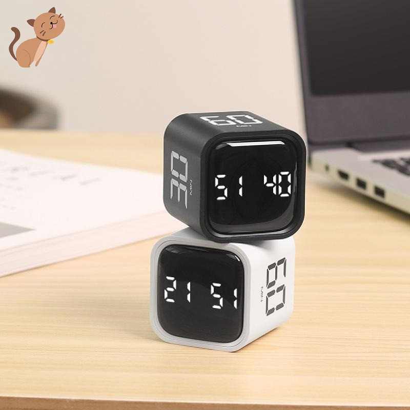 Rotating Pomodoro Timer, Timer Flip Gravity Sensor Cube Timer Countdown ...
