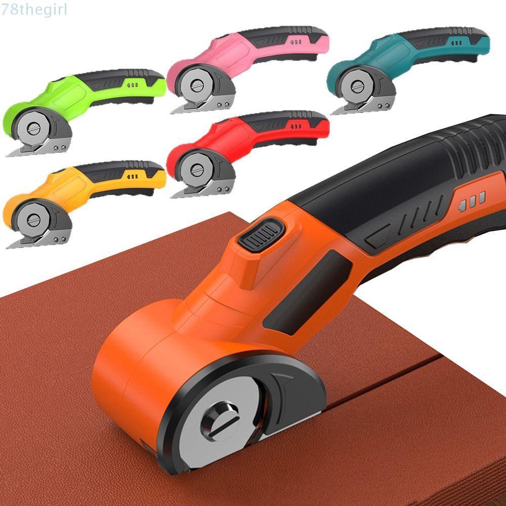 THEGIRL Electric Shears, Safety Lock Accurate Cutting Rotary Scissors ...