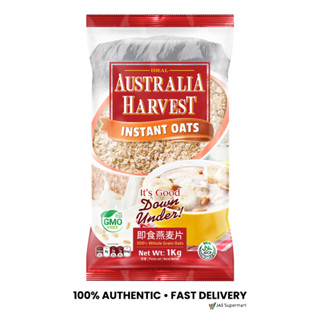 Australia Harvest Instant Oats 1kg – Healthy Wholegrain Oatmeal for ...