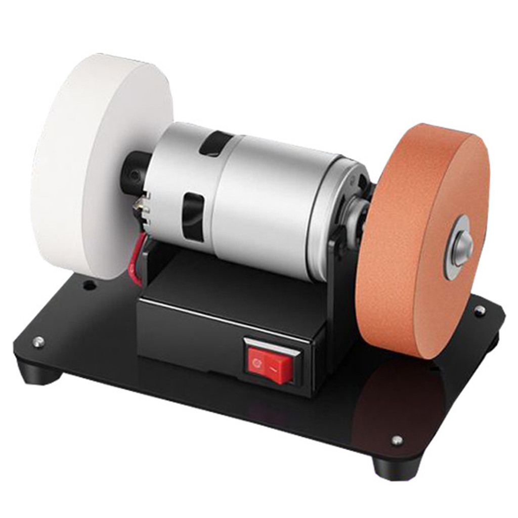 Mini Bench Grinder with 2 Wheels Multifunctional Grinding Polishing ...