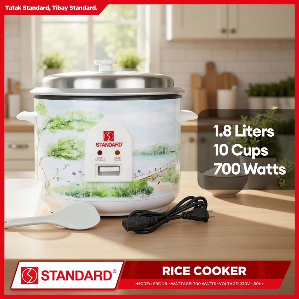 Standard Rice Cooker SRC 1.8L / 1.8 Liters Capacity Up to 10 Cups ...