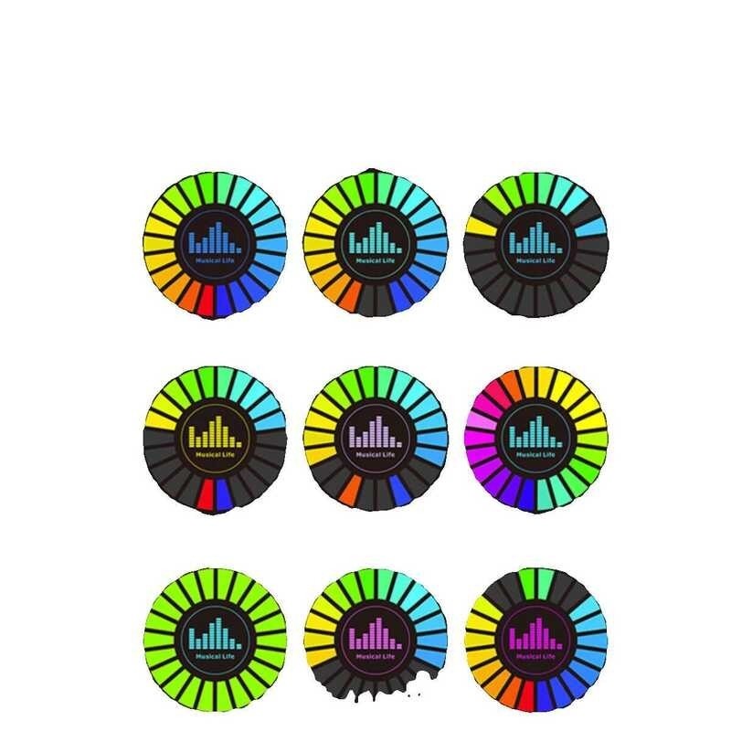 New Freshener Ambient Rhythm Light Air Conditioning Vent Decoration ...