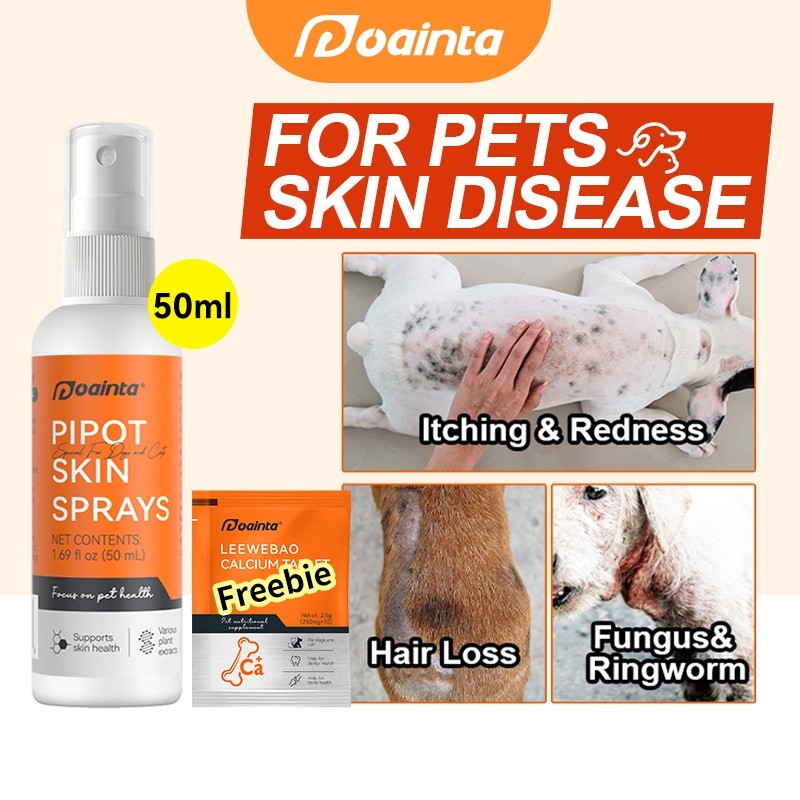 PUAINTA Antifungal Pipot Skin Spray for Dogs and Cats Skin Disease Itch ...