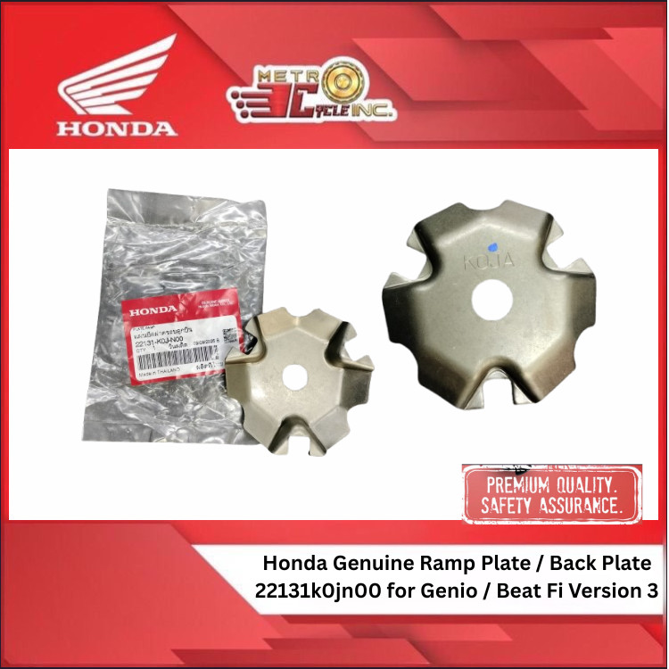 Honda Genuine Ramp Plate / Back Plate 22131k0jn00 for Genio / Beat Fi ...