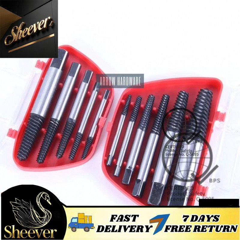 Dragon 5/6Pcs Screw Extractor Center Drill Bits Guide Set Broken ...