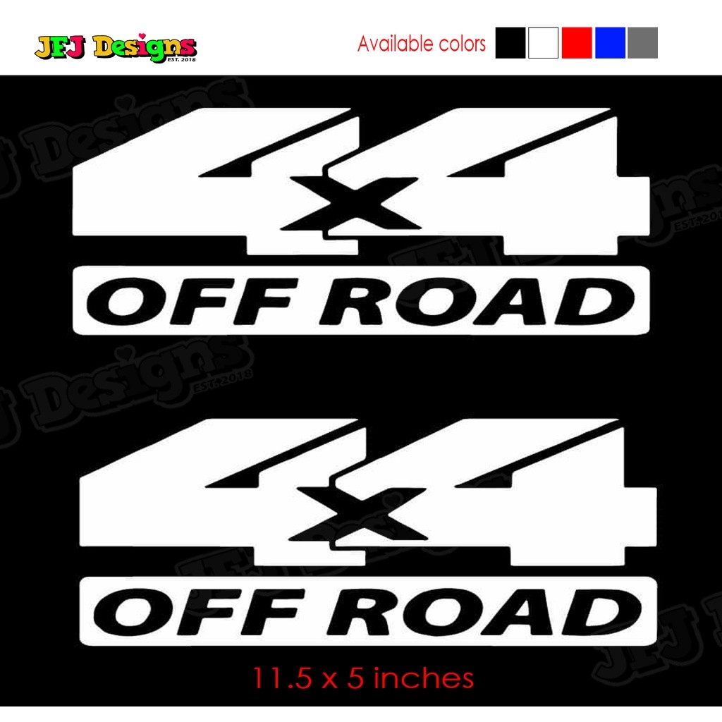OFFROAD 4x4 8 DESIGNS CUTOUT VINYL STICKERS | Shopee Philippines