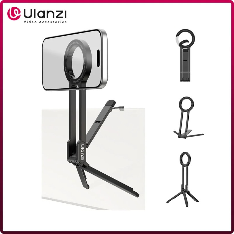 Ulanzi MA57 Magsafe Carabiner Phone Tripod Phne Stand Holder with Hook ...