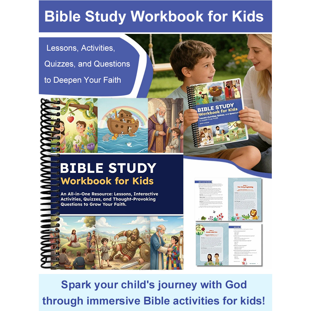 【Engaging Hands-On Learning】Kids Bible Activities Workbook With Study ...