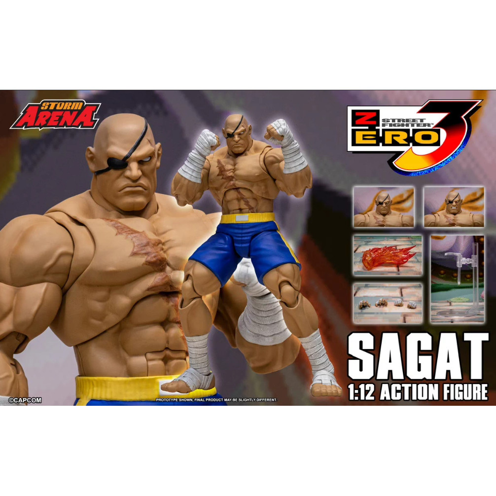 Storm Toys ST Street Fighter Victor Sagat Articulated 1/12 Scale Action ...