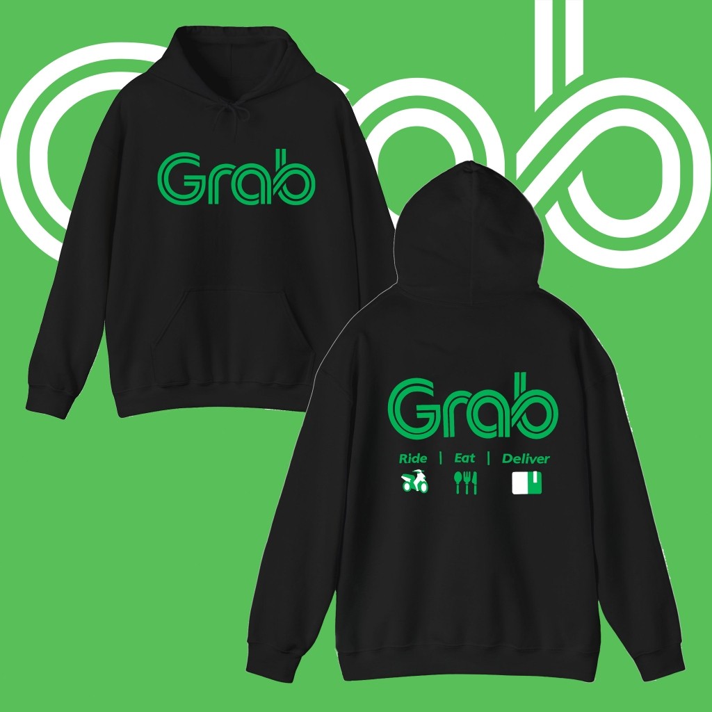 Send Now Grab lineman Hoodie Label Work | Shopee Philippines