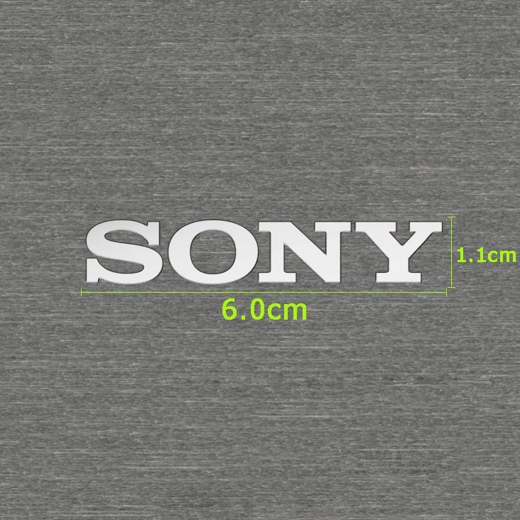 SONY logo Ultra-Thin Split Metal Sticker SONY logo Hollow Plating Metal ...