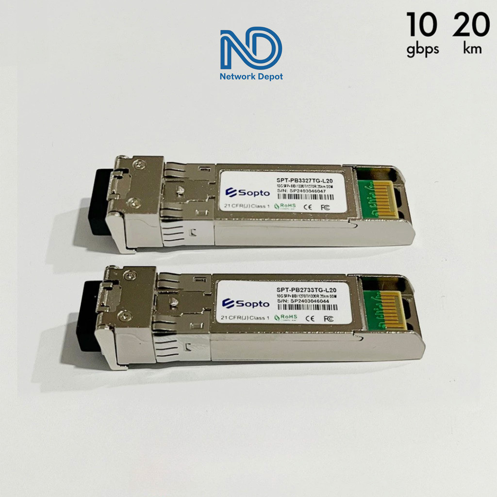 Sopto SPT-PB2733/3327TG-LXX-PAIR 10Gbps SFP+BiDi Transceiver-1270nm ...
