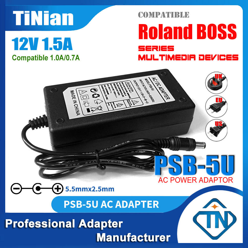 12V 1.5A AC/DC Adapter PSB-5U for ROLAND FP-10 FP-18 BK RD-88 Digital ...