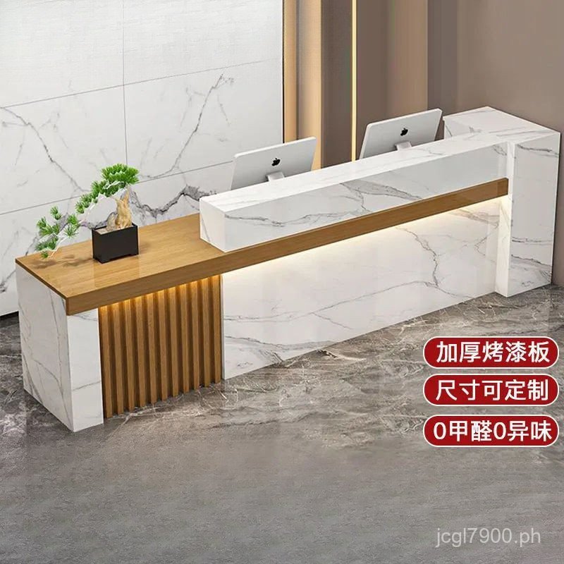 New Cashier Counter Bar Small Front Desk Chinese Modern Reception ...