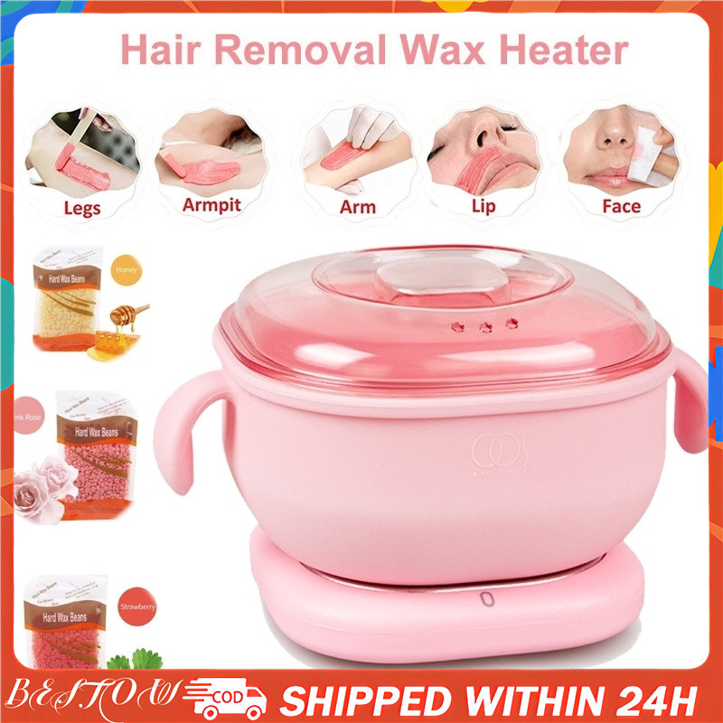 400ML Wax Heater Hair Removal Machine Portable Silicone Wax Warmer SPA ...