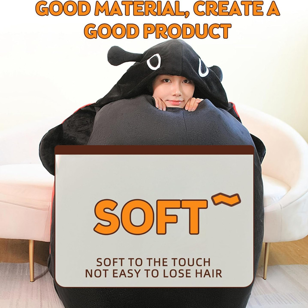 [lemonstyle.ph] Big Ladybug Plush Pillow Ladybug Stuffed Animal Pillow ...