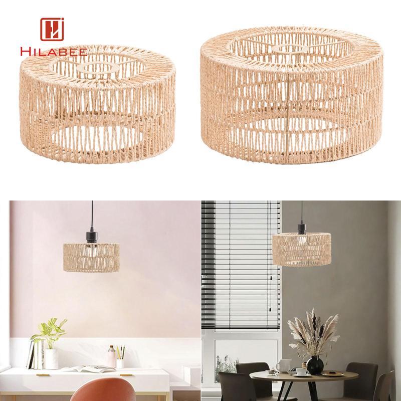 [UsusexaMY] Paper Rope Lampshade Pendant Light Cage Rustic Bulb Guard ...