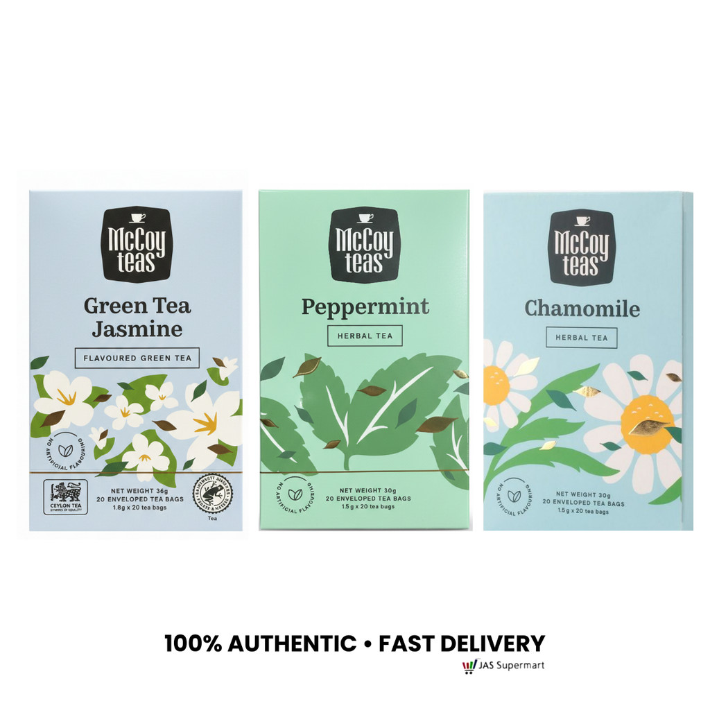 McCoy Teas Herbal Tea 20 Tea Bags x 1.5g – Chamomile / Green Tea ...