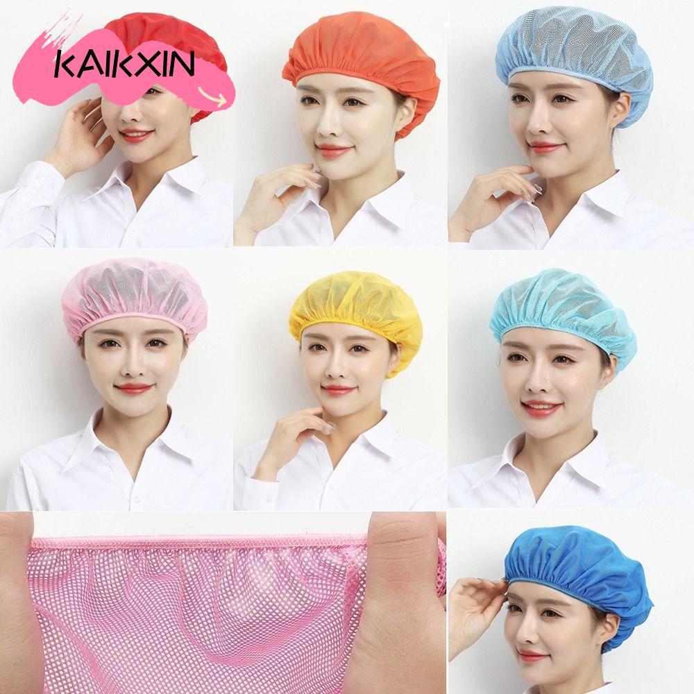 KAIKXIN Chef Hat, Hair Nets Work Wear Mesh Work Hat, Cook Accessories ...