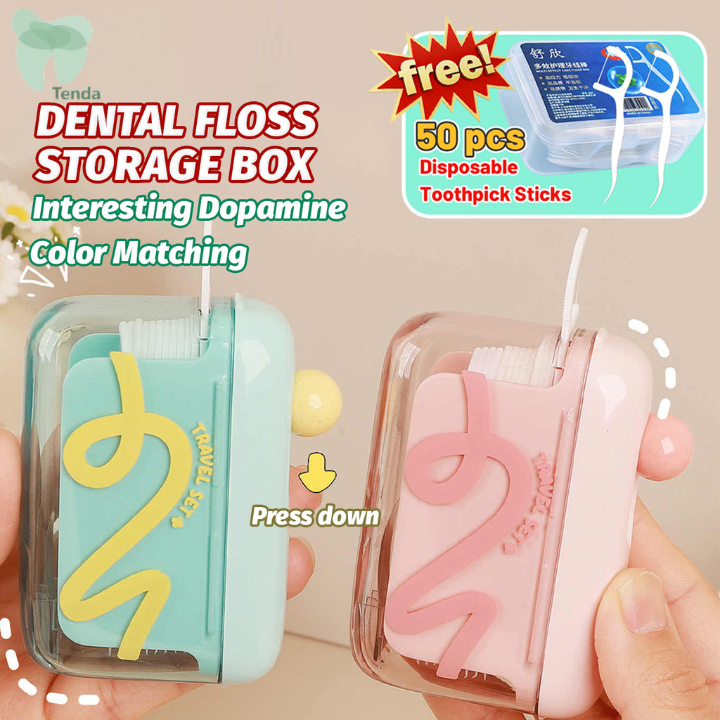 Free Floss Picks Automatic Dental Floss Storage Box Dental Floss Box ...