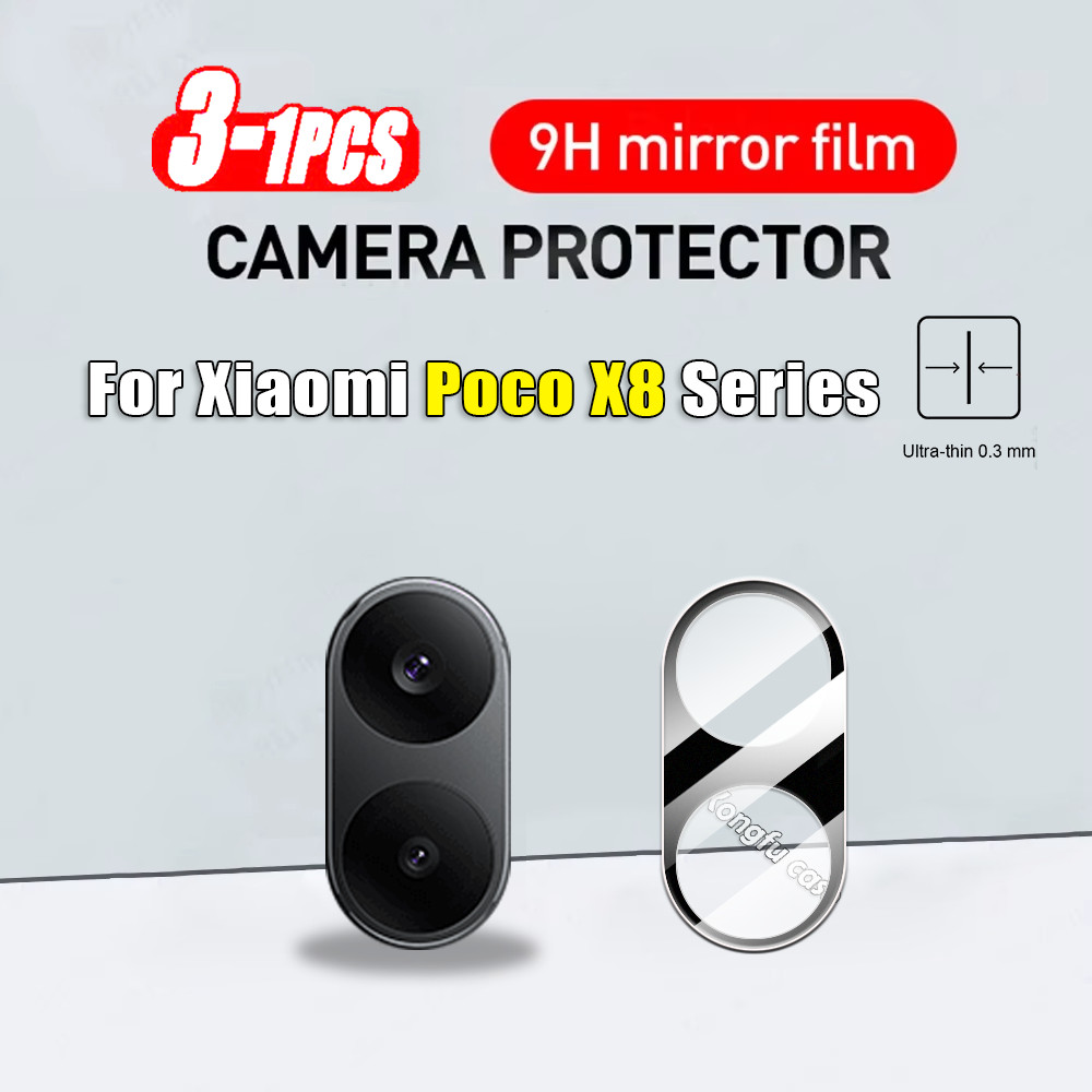1-3 Pcs Camera Tempered glass Film For Xiaomi Poco X8 X7 X6 Pro Max 5G ...