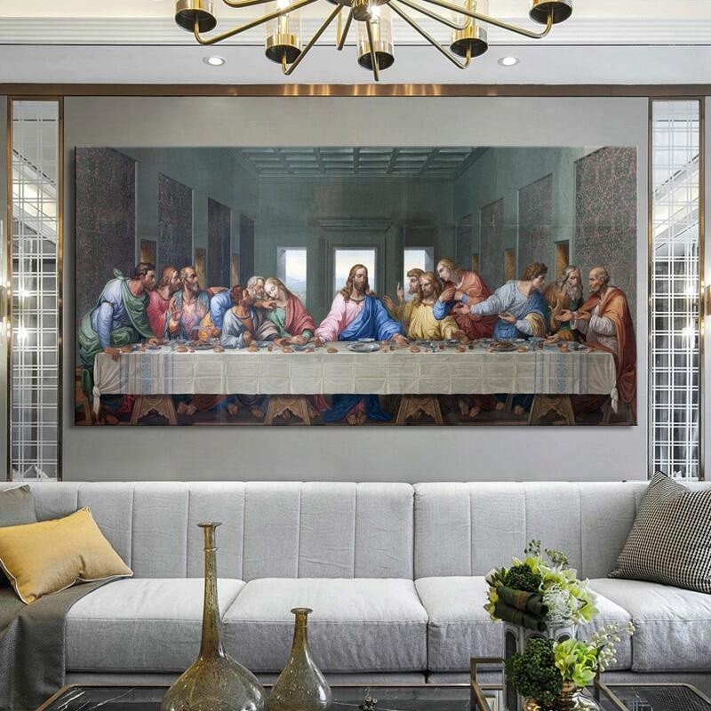 Leonardo Da Vincis The Last Supper Poster and Print Wall Art Poster ...