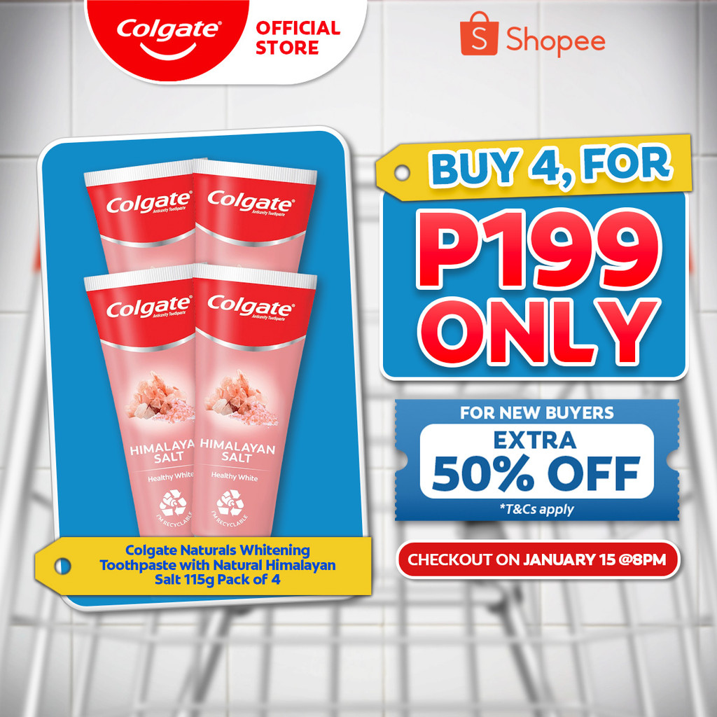 Colgate Naturals Whitening Toothpaste with Natural Himalayan Salt 115g ...