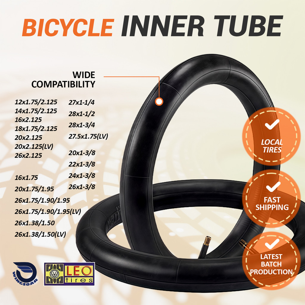 LEO TIRE BICYCLE INNER TUBE BIKE Interior Thickened Puncture Proof ...