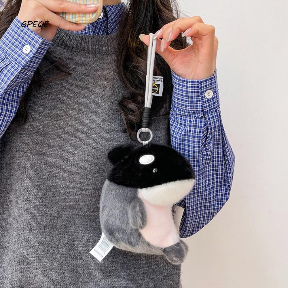 GPEQE Dolphin Bag Pendant, Marine Animal Orca Plush Keychain, Birthday ...