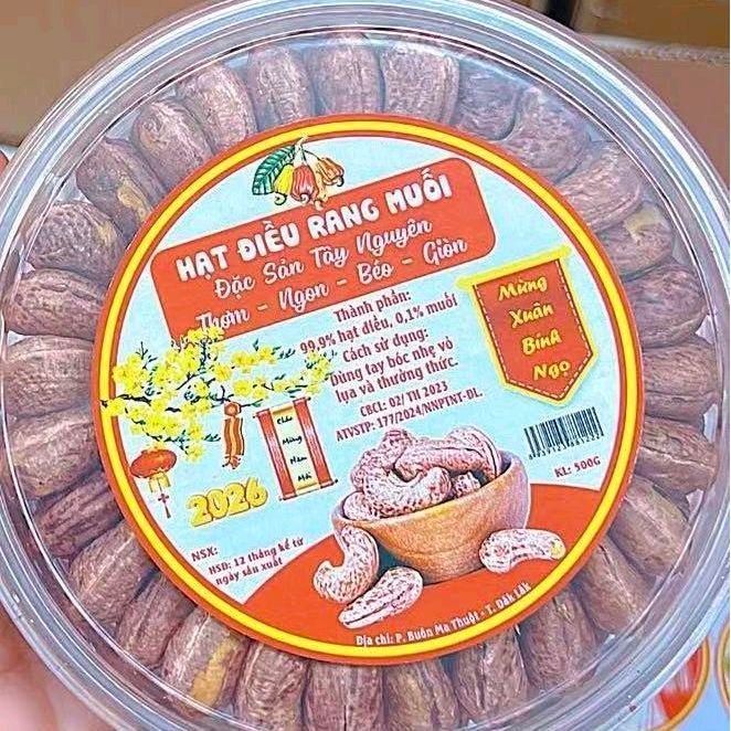 Hat Dieu Rang Muoi - Viet Nam Roasted Salted Cashews with Shell 500gr ...