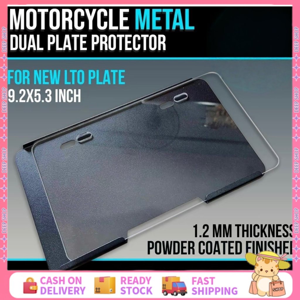 Motorcycle Plate Holder Front Back Protector Cover Stainless 304 Clear ...