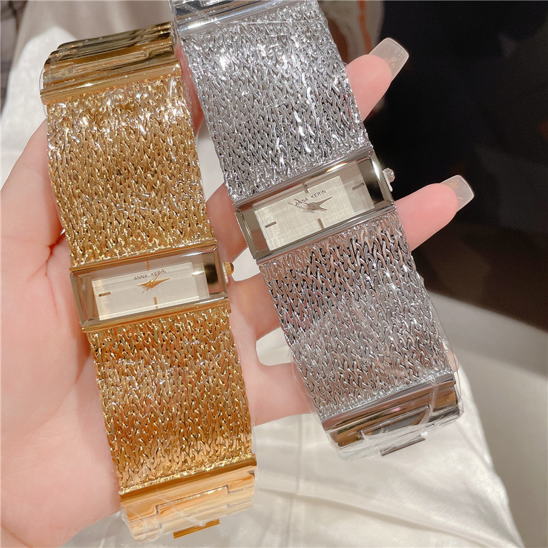 ANNA KERIN Watch Women's Gold Quartz Watch Ladies Chain Watch | Shopee ...