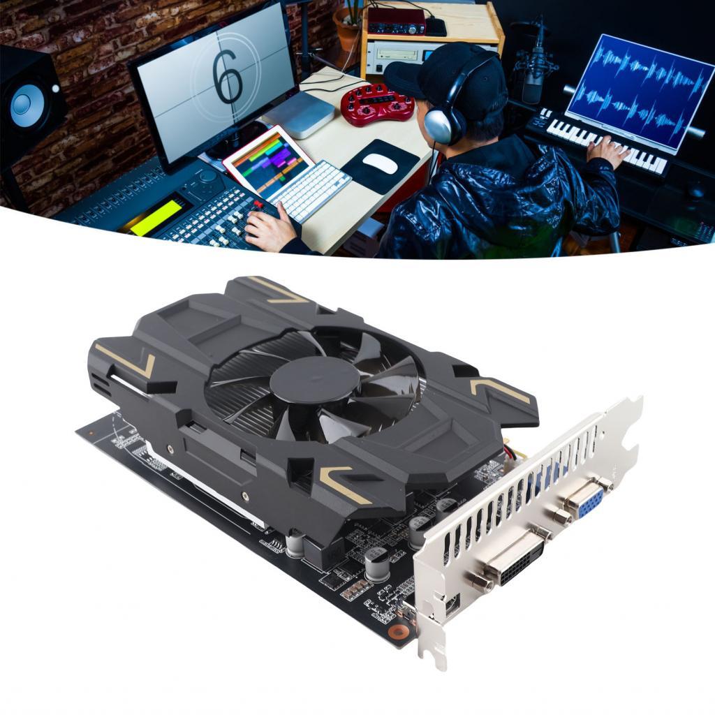 Guli Gaming Graphics Card Plug and Play 5000MHZ Core Frequency 2GB ...